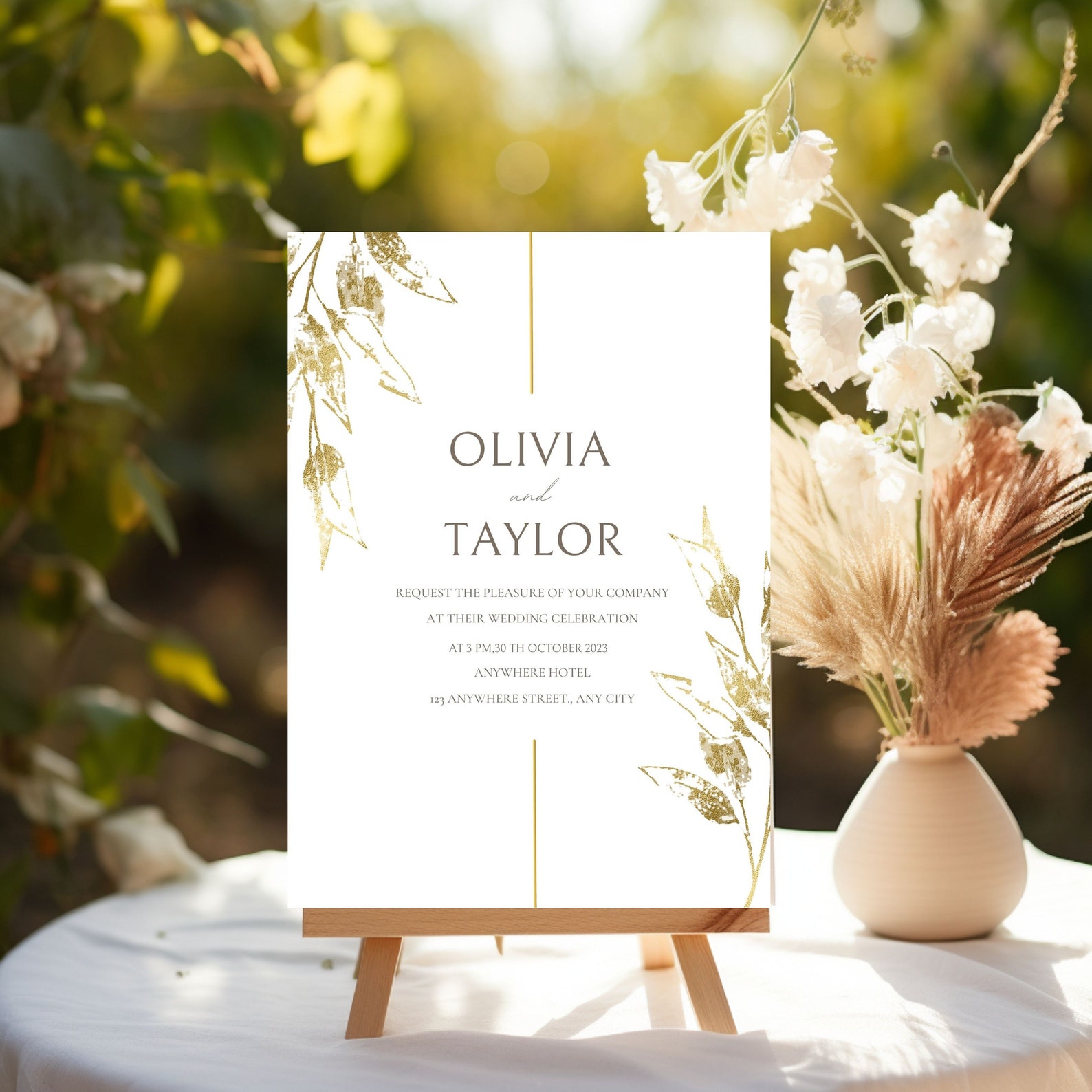 50 Boho Table Sign Mockup Bundle Wooden Wedding Table Sign Mockup Frame ...