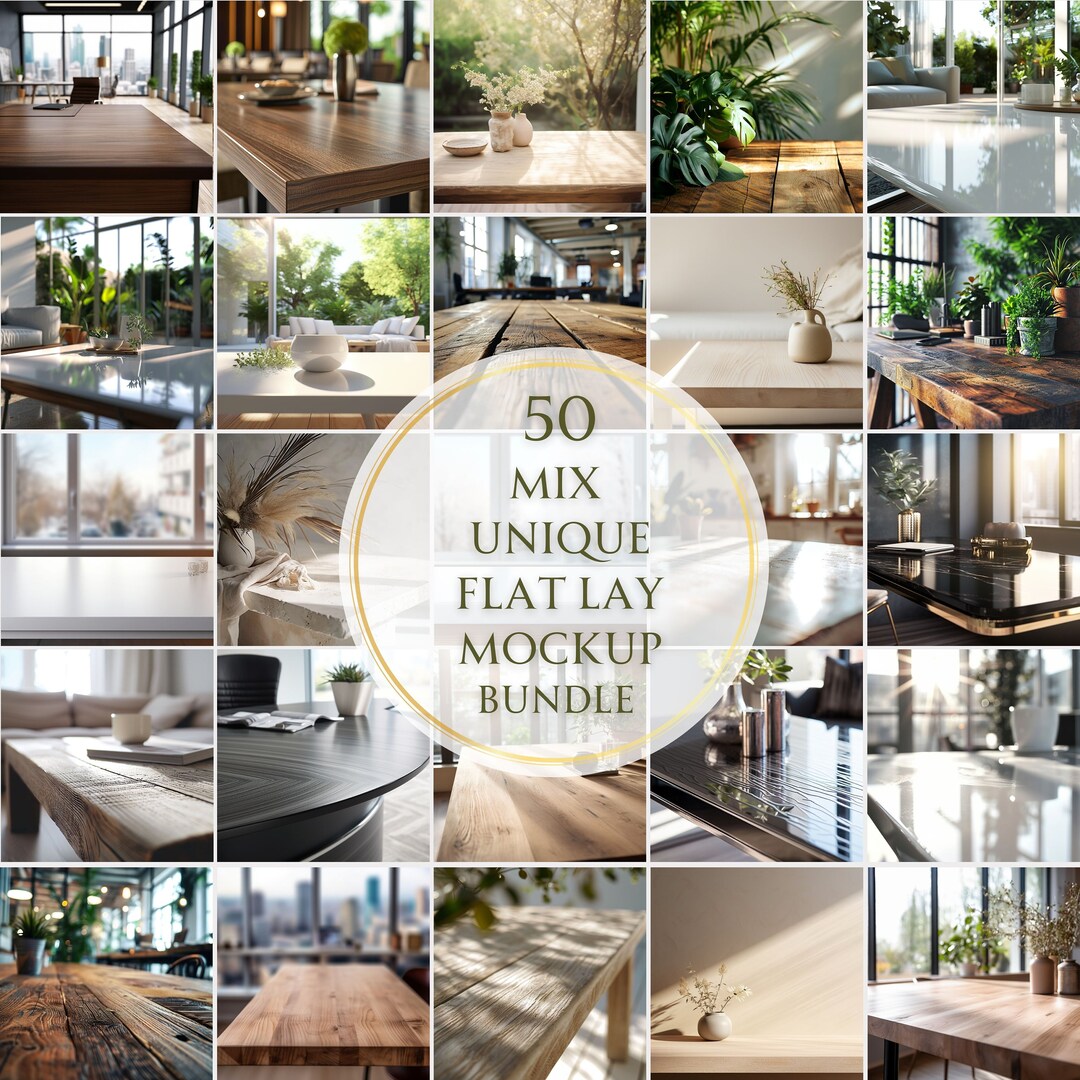 50 Minimalist Flat Lay Mockup Backgrounds (digital Download) - Etsy