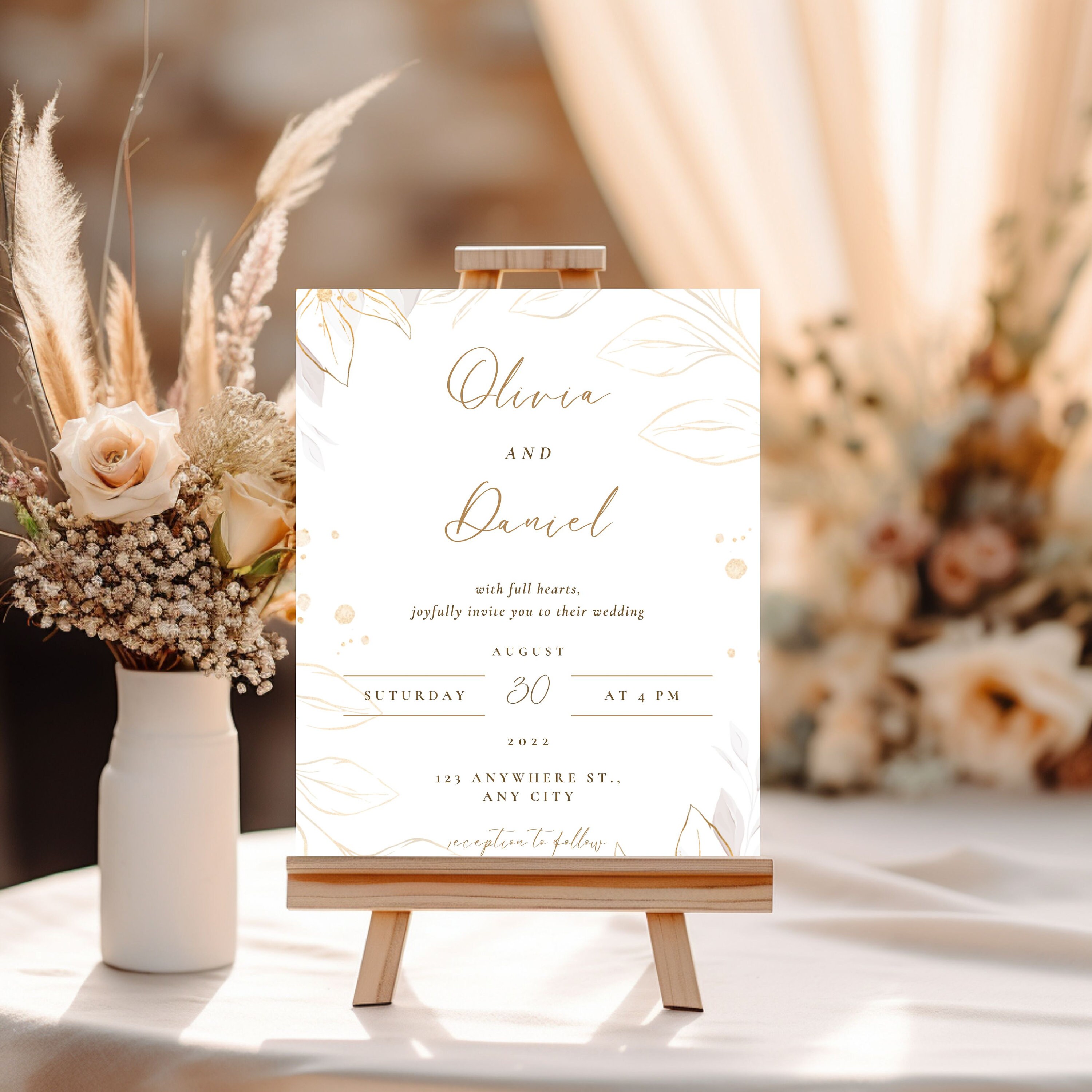 50 Boho Table Sign Mockup Bundle Wooden Wedding Table Sign Mockup Frame ...