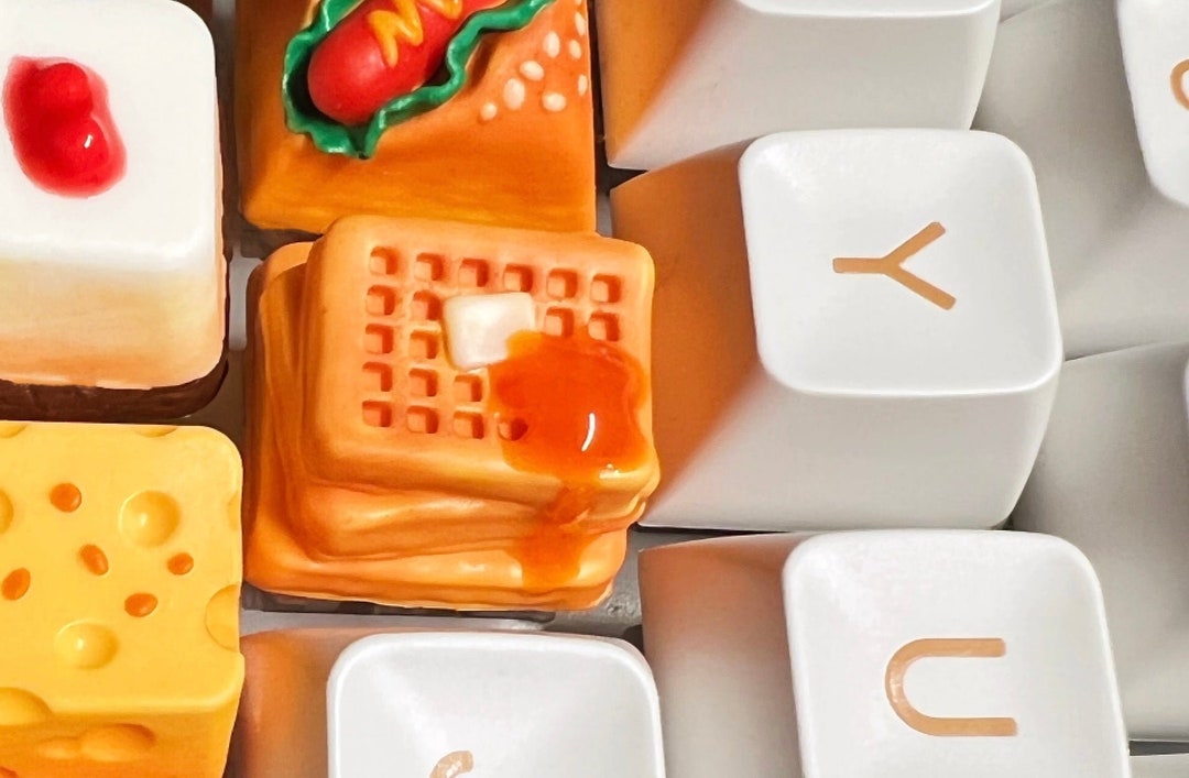 Unpainted Customized Mechanical Keyboard Burger Cheese Keycaps - Etsy