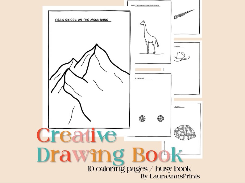 Creative Drawing Busy Book - Etsy