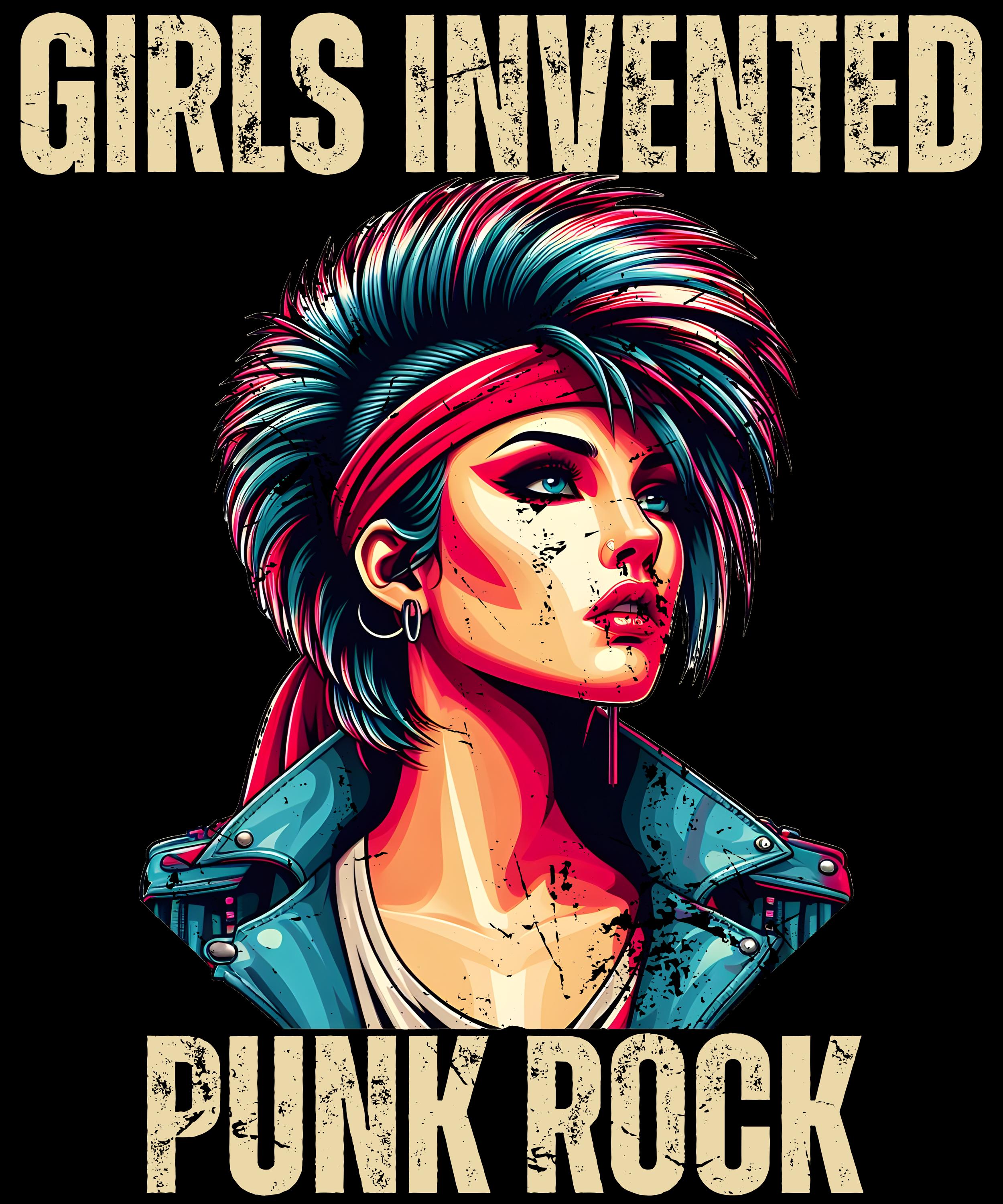 Rebel With a Cause Girls Invented Punk Rock Vintage .png - Etsy