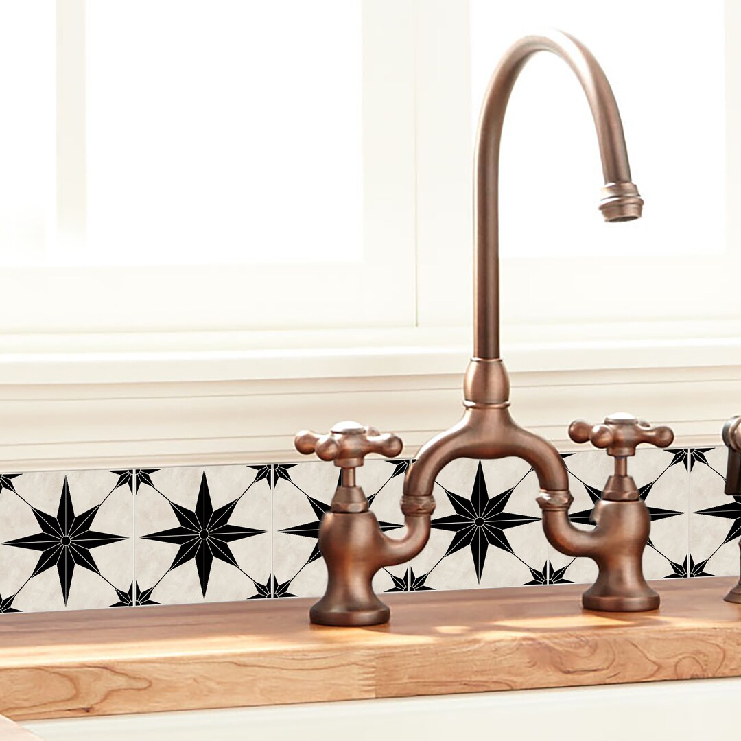 Tile Stickers Black Star CFG-500-30 - Etsy