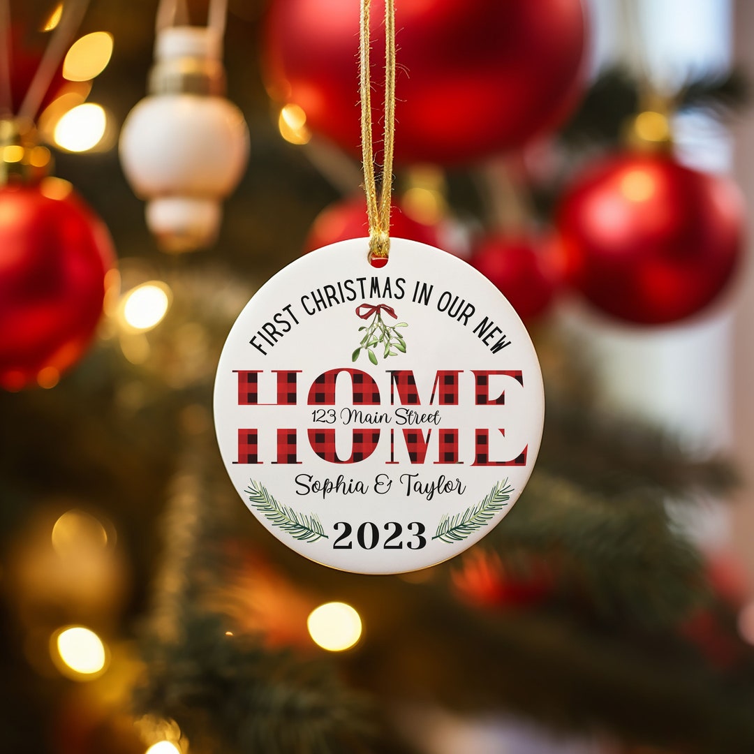 Personalized Ceramic Christmas Ornaments Housewarming T New Home