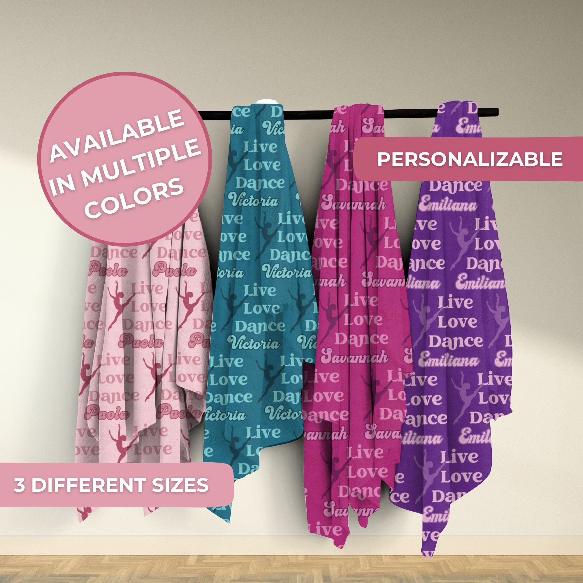 Custom Dance Blanket, Custom Plush Blanket, Personalized Dancer Gift ...