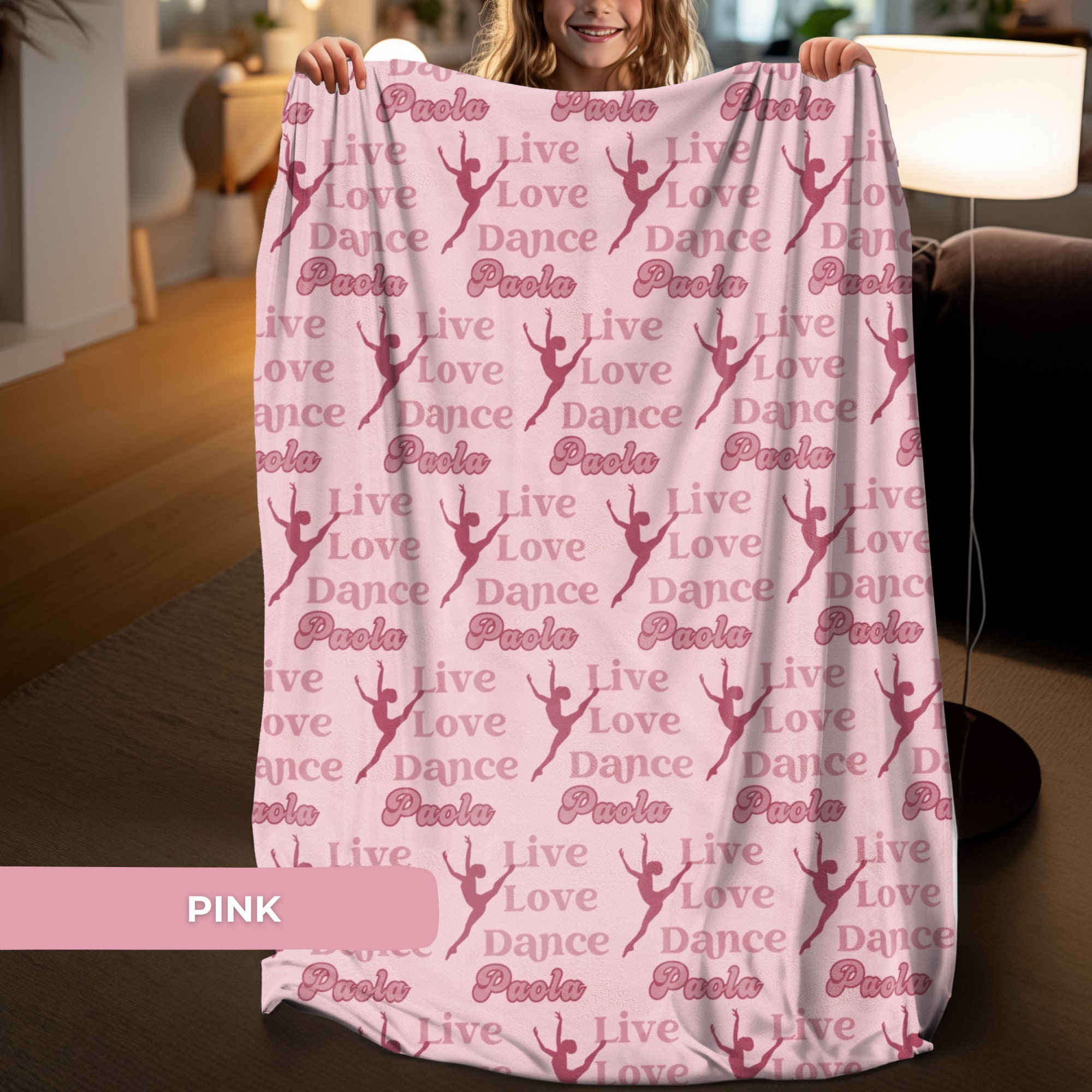Custom Dance Blanket, Custom Plush Blanket, Personalized Dancer Gift ...