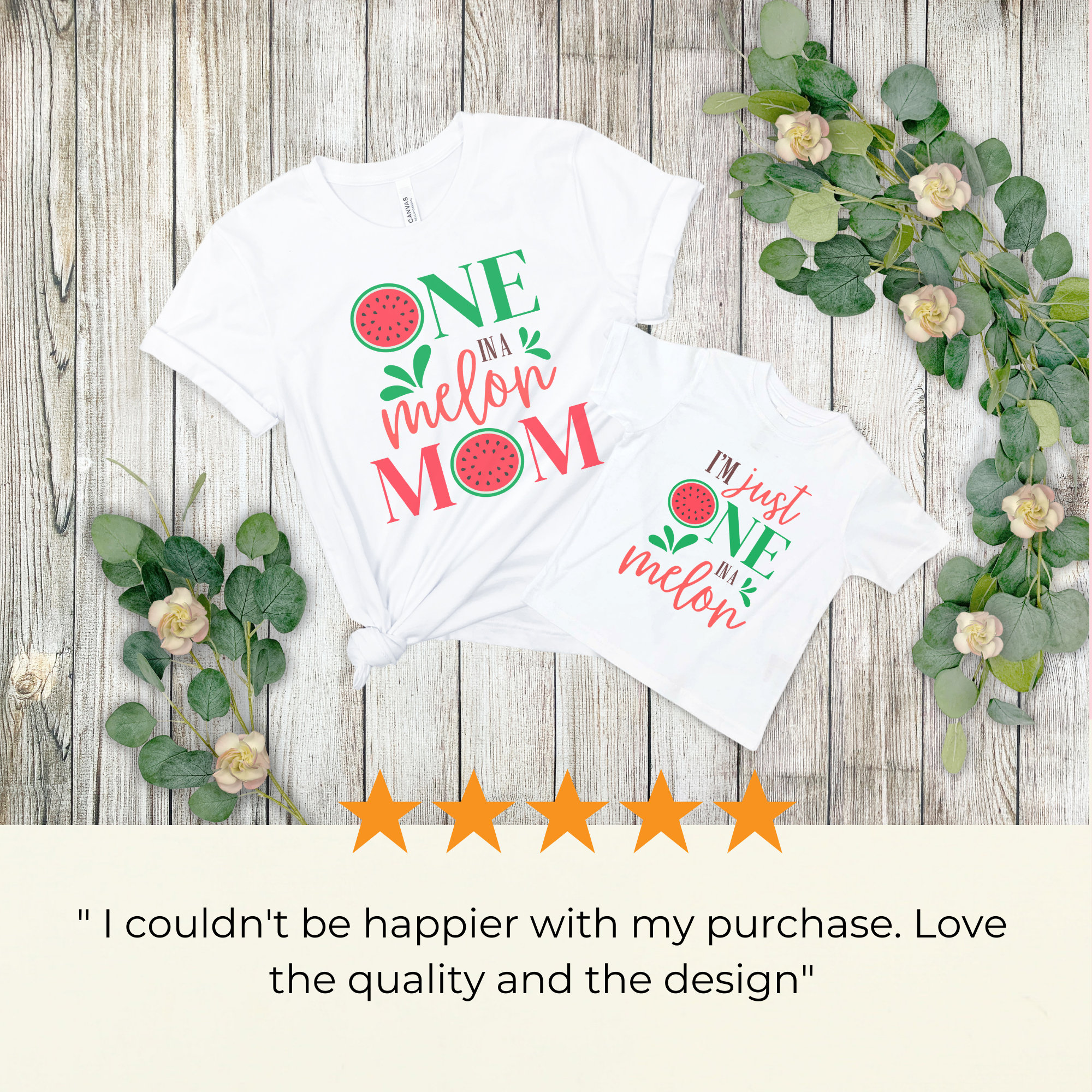 One in a Melon Birthday Matching Family T-shirt, Mama Daddy Melon Shirt ...
