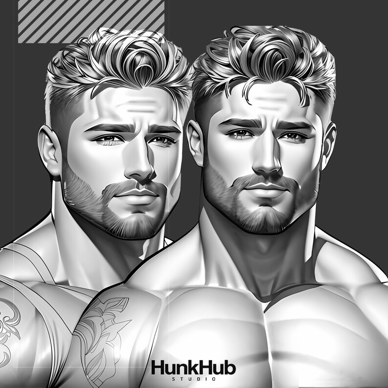 Hunkhub, Western Muscular Sexy Hunk Men Bodybuilder PNG Clipart for Men ...
