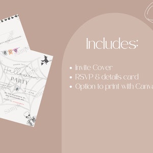 Editable Halloween Party Invitation Editable Halloween - Etsy