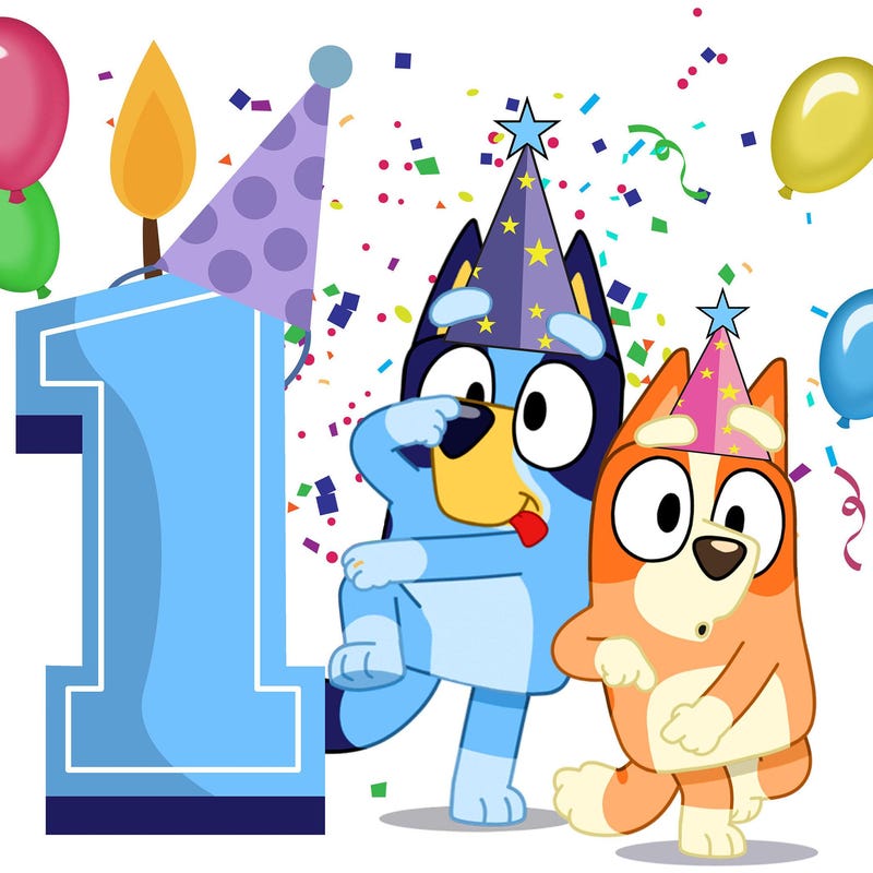 Bluey Birthday Png 1 - Etsy