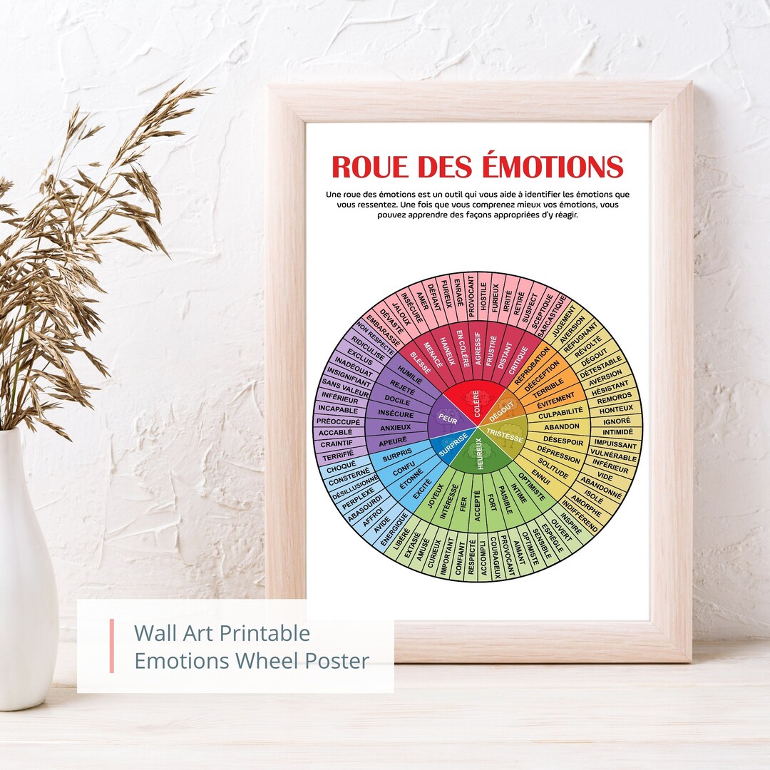 French Emotions Wheel, Enhance Your Emotional Intelligence in French ...