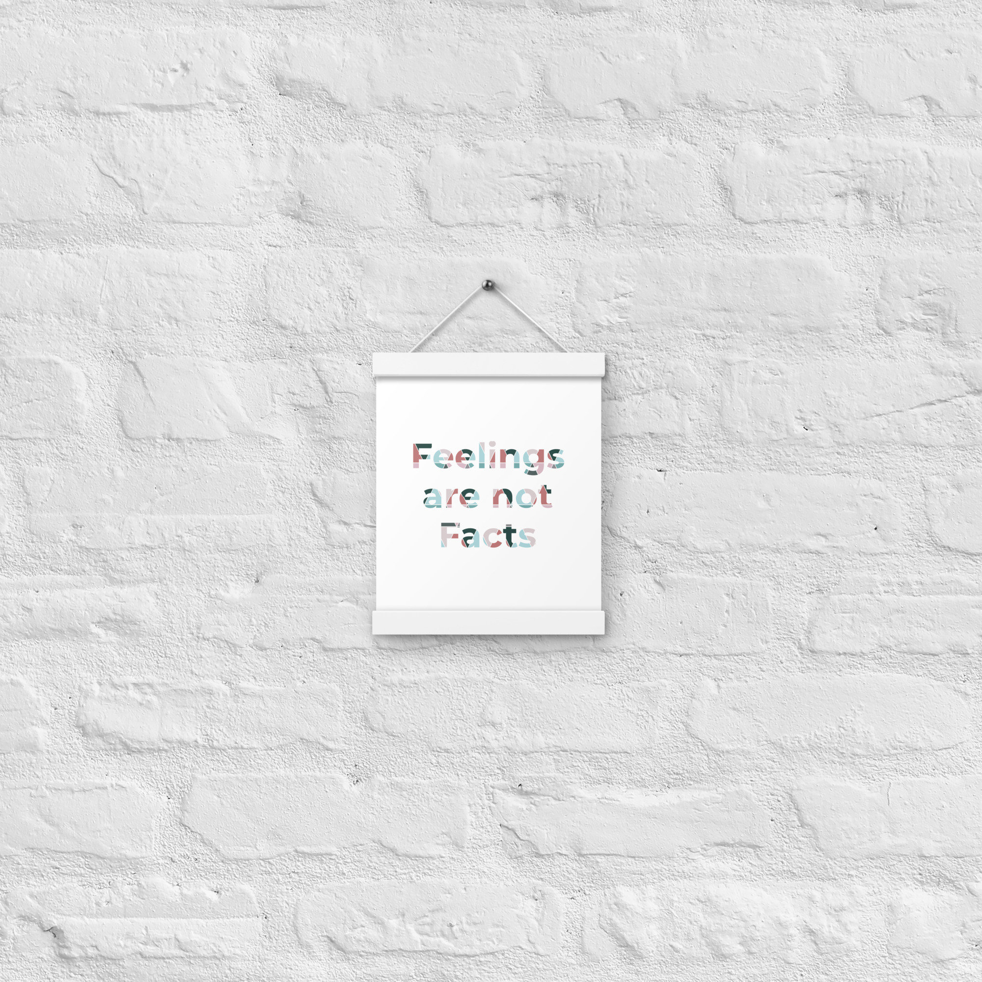 Feelings Are Not Facts Poster Hanger - Etsy
