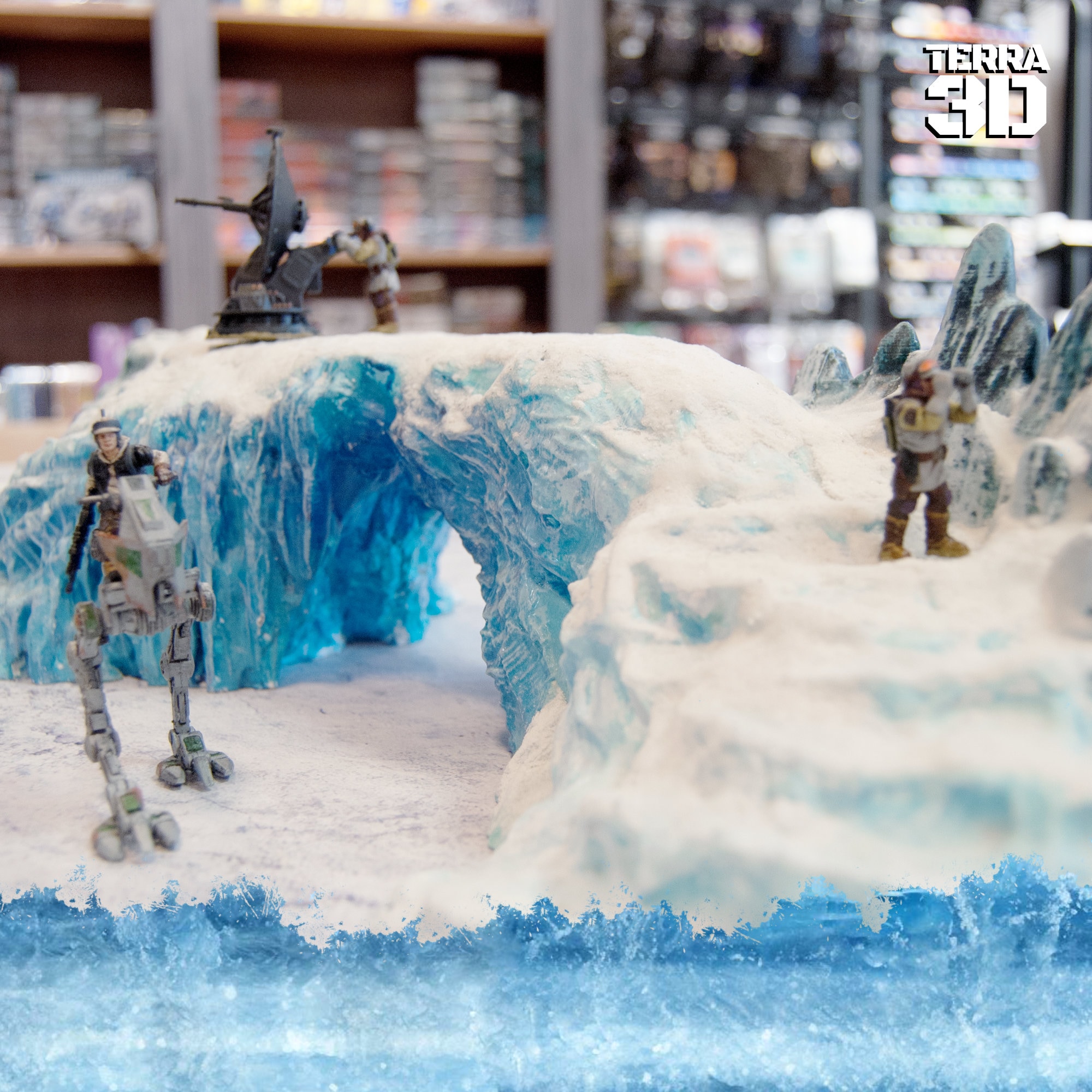 Ice Bridge: Fantasy/sci-fi Wargaming Terrain. Hoth Inspired for 32-35 ...