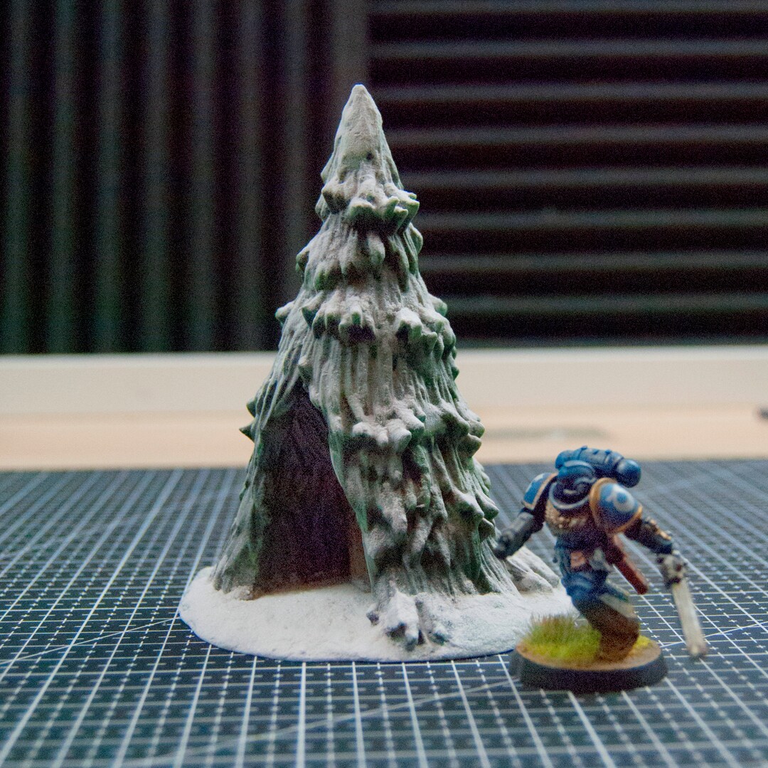 Pine Trees set of 3: Fantasy Sci-fi Wargaming Terrain. Hoth - Etsy