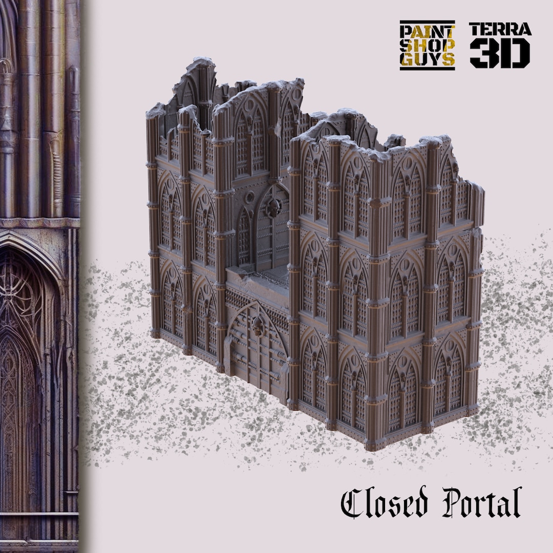 Cathedral Ruins Part2: Sci-fi Grimdark for 32-35mm, Tabletop RPG, War ...