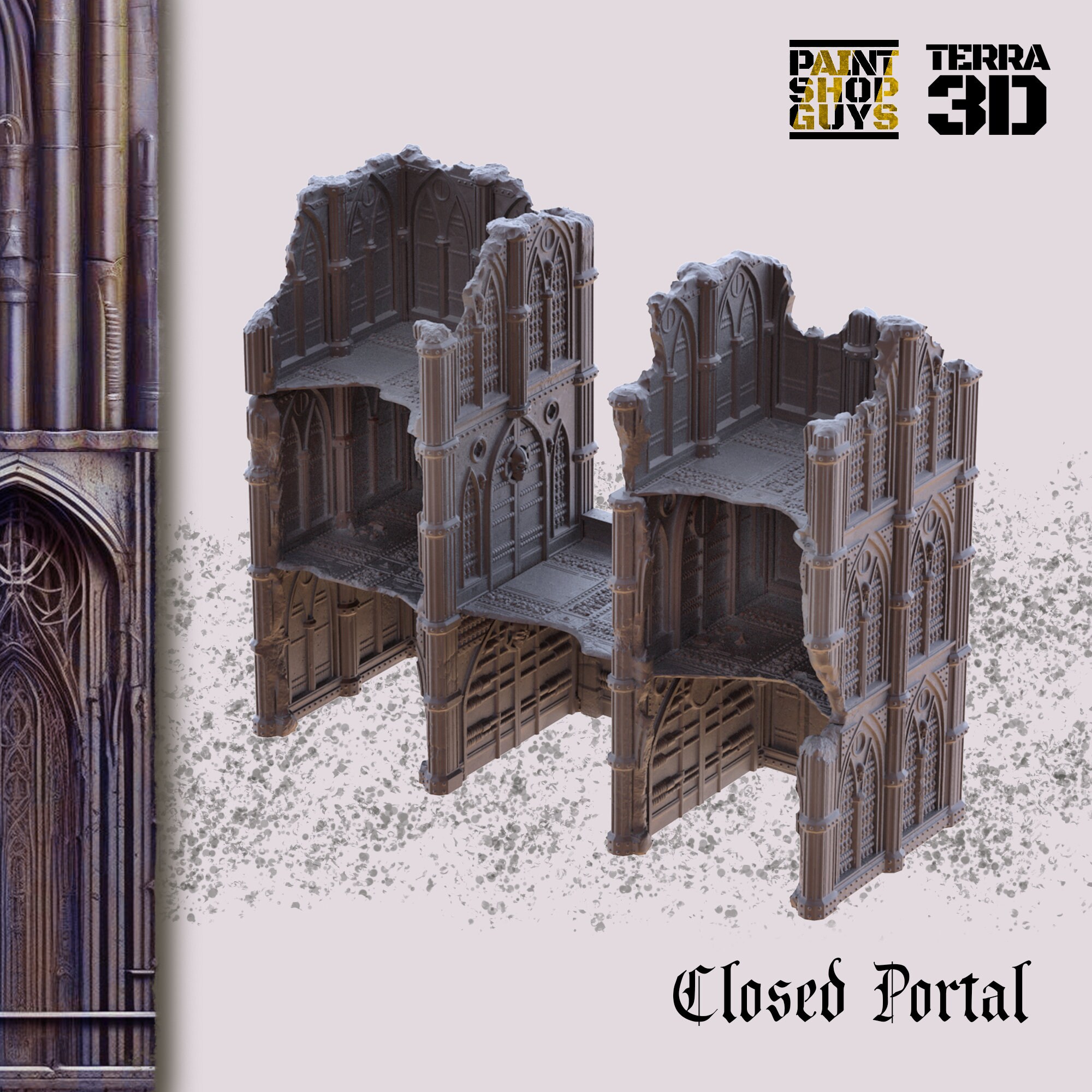 Cathedral Ruins Part2: Sci-fi Grimdark for 32-35mm, Tabletop RPG, War ...