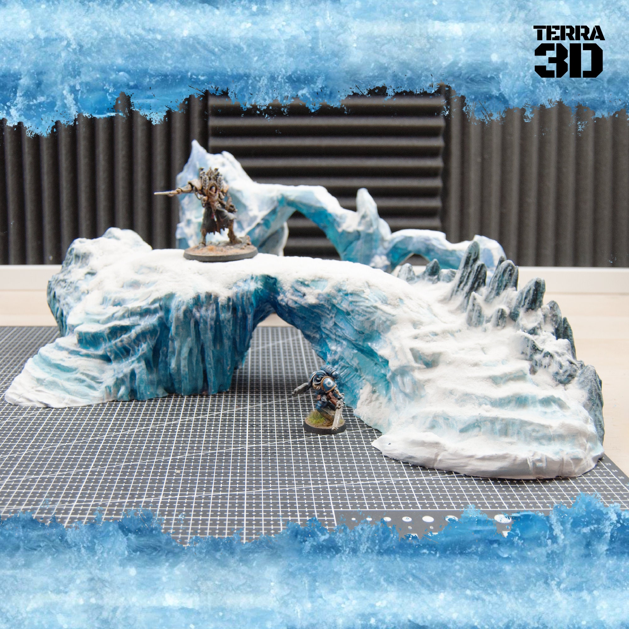 Ice Bridge: Fantasy/sci-fi Wargaming Terrain. Hoth Inspired for 32-35 ...