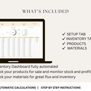 Inventory Tracker Spreadsheet: Small Business Management (google Sheets ...