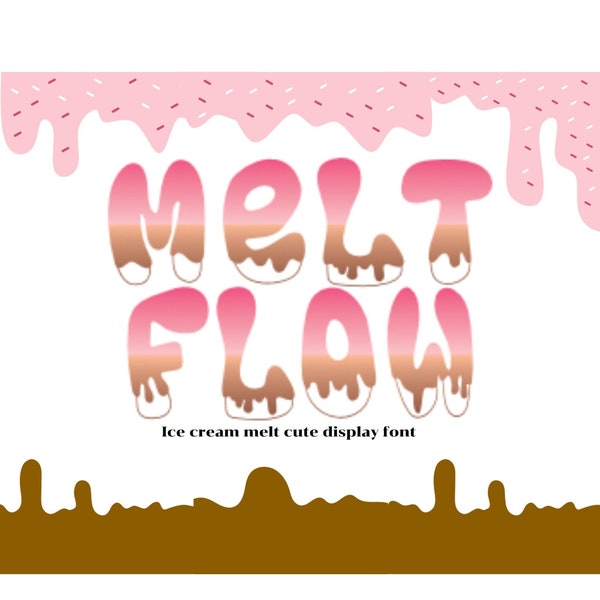 Melt Font - Etsy