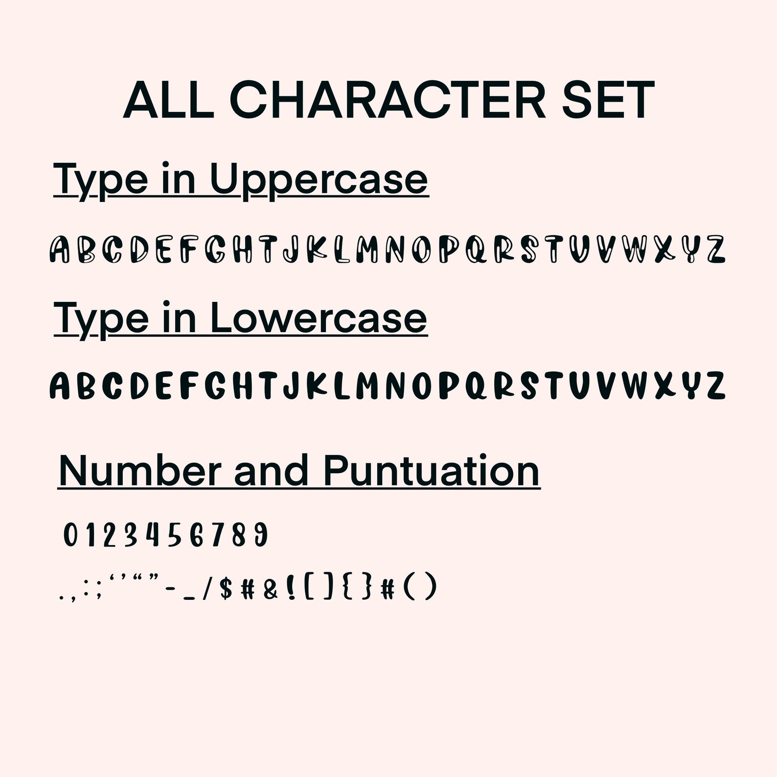 Cute Handwriting Font Bubbly Font Bold Font Christmas Font - Etsy