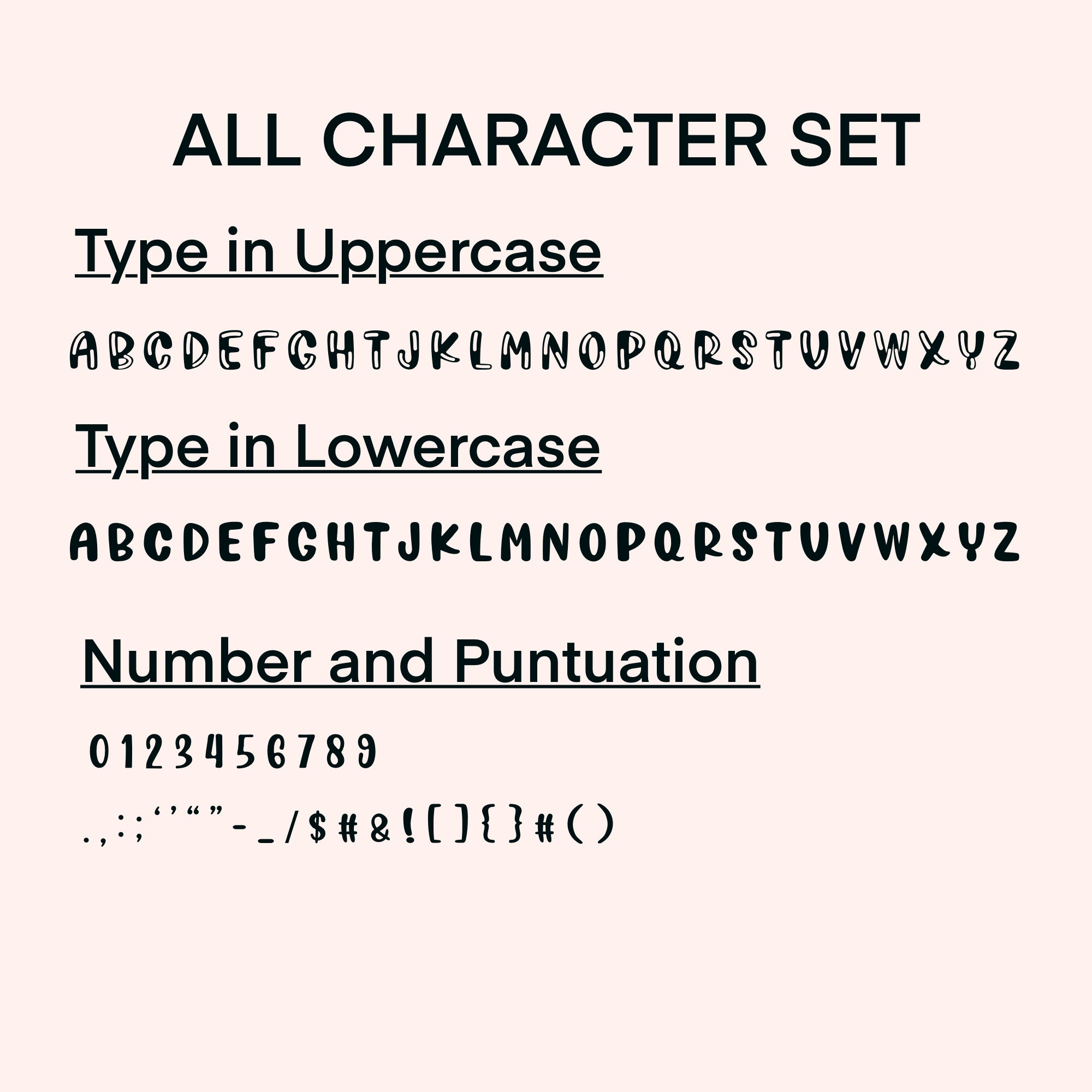 Cute Handwriting Font Bubbly Font Bold Font Christmas Font - Etsy