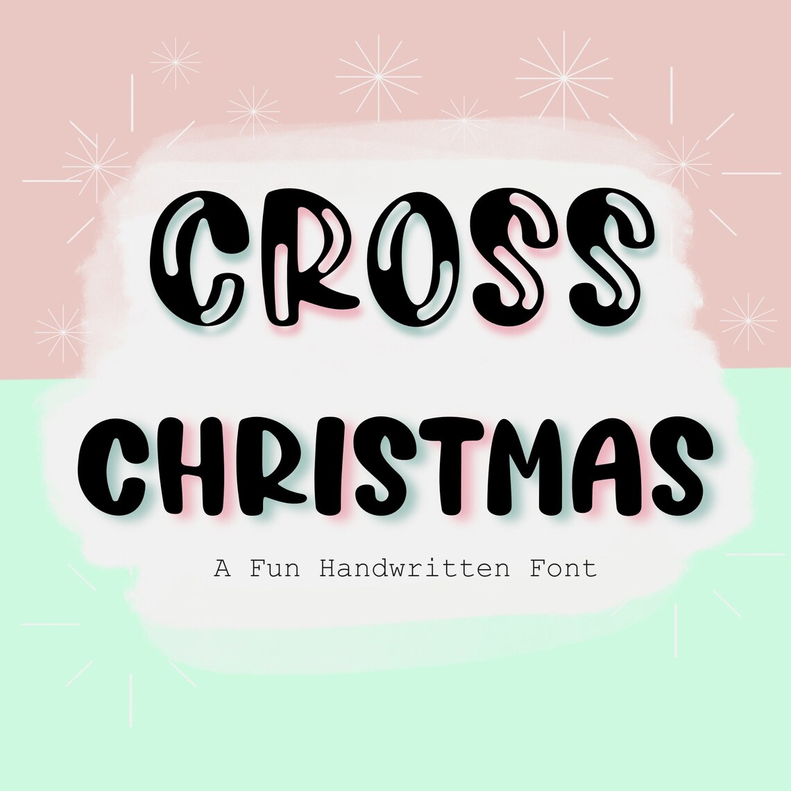 Cute Handwriting Font Bubbly Font Bold Font Christmas Font - Etsy