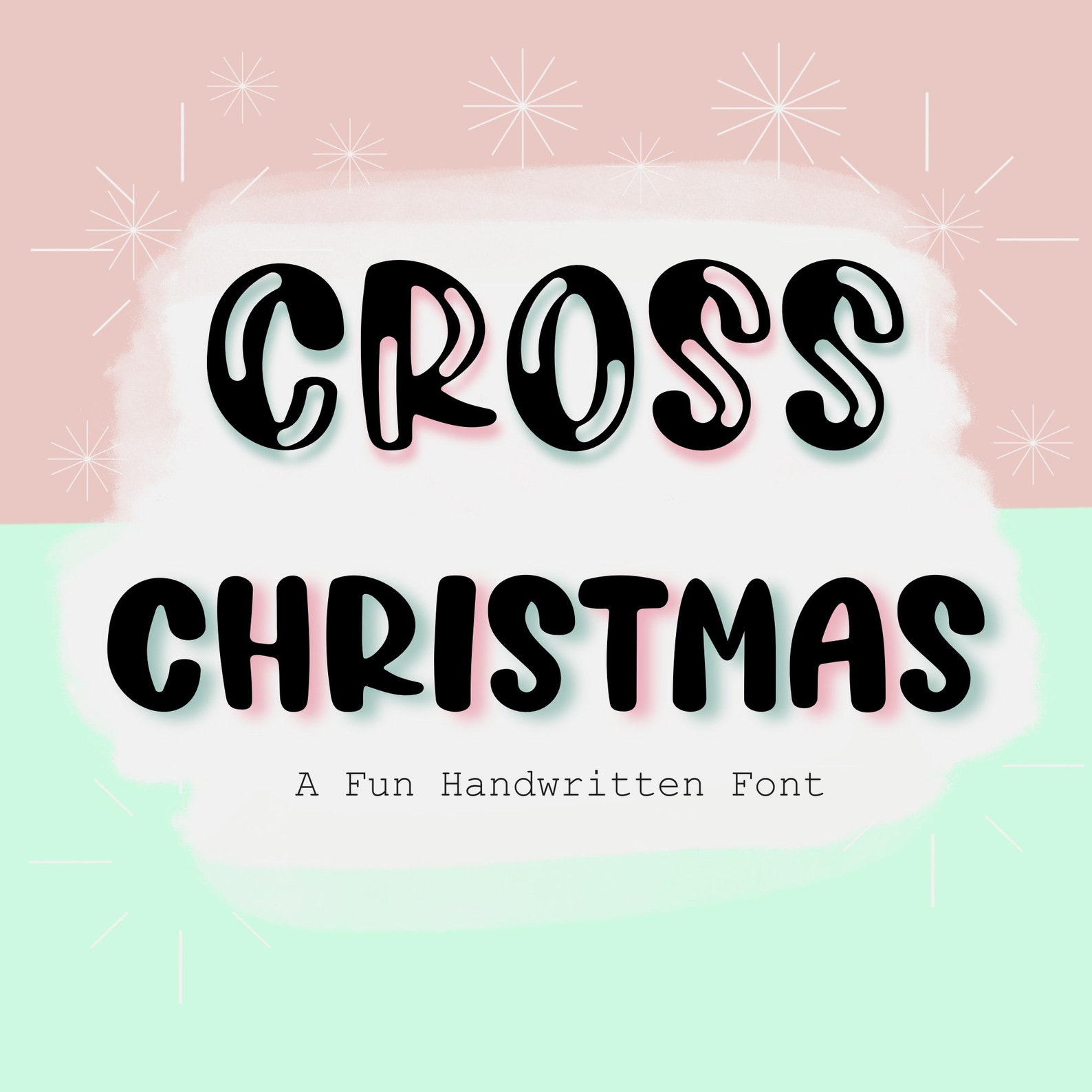 Cute Handwriting Font Bubbly Font Bold Font Christmas Font - Etsy