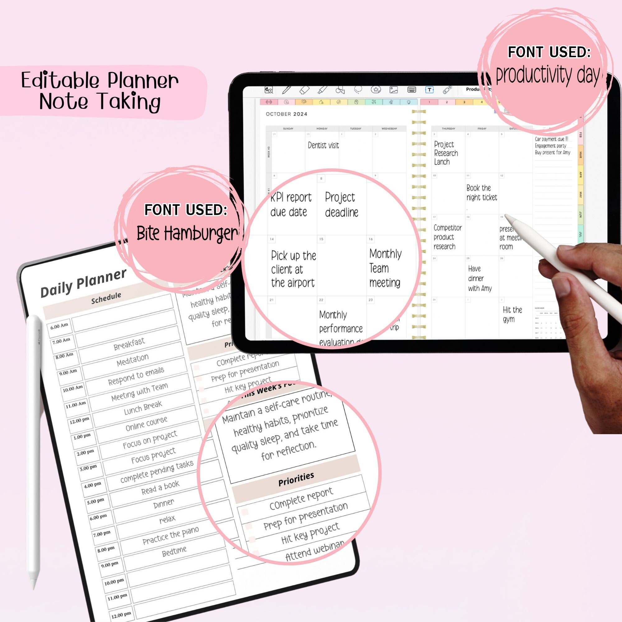 Neat Handwriting Font Cute Font Bundle digital Panner Font - Etsy