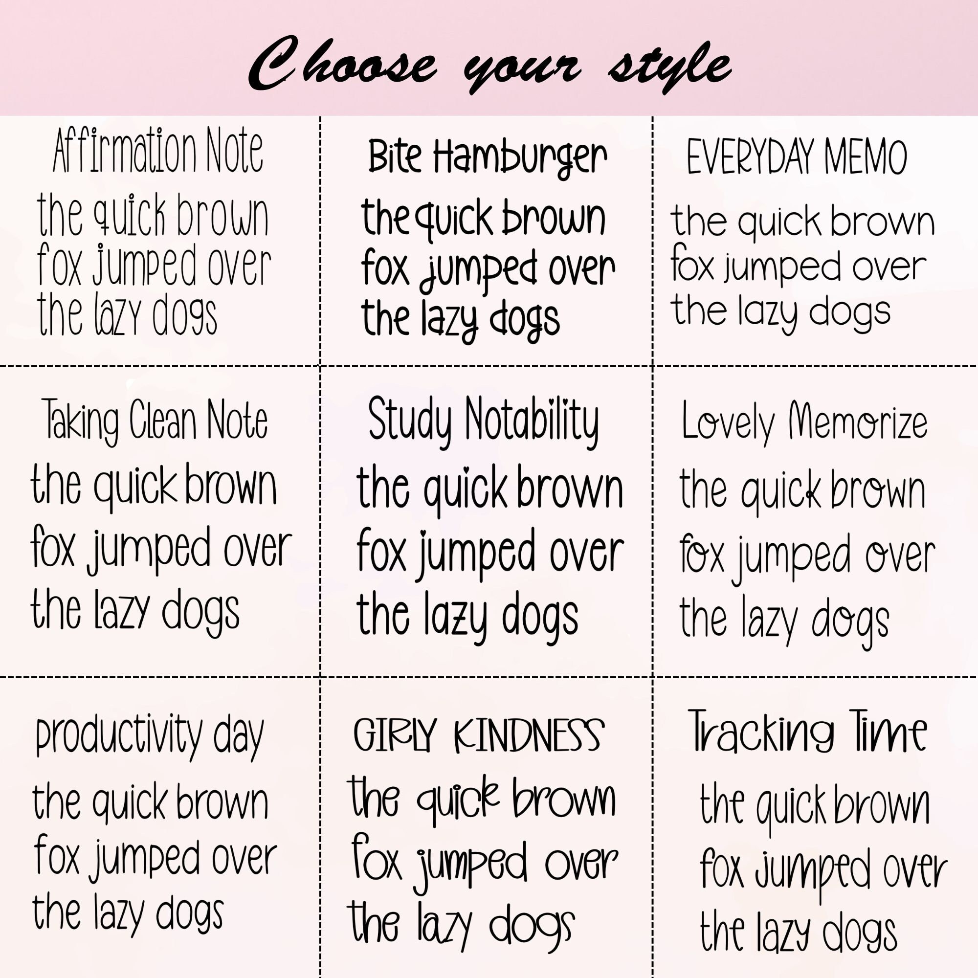 Neat Handwriting Font, Cute Font Bundle ,digital Panner Font, Digital ...