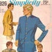 Vintage 1960s Pattern –mens Nehru Jacket, Chest 36" Simplicity 7926 - Etsy