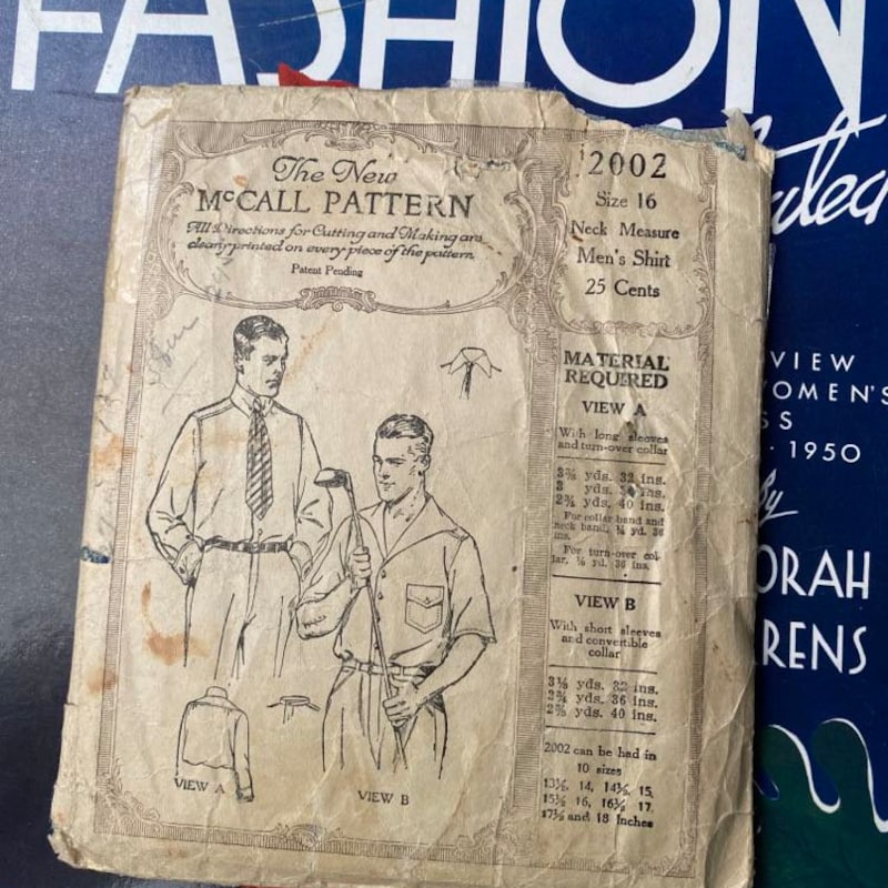 1920s Sewing Pattern - Etsy