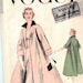 Vintage 1950s Pattern – Flared Coat - Bust 30" (76cm) Vogue S-4697 - Etsy