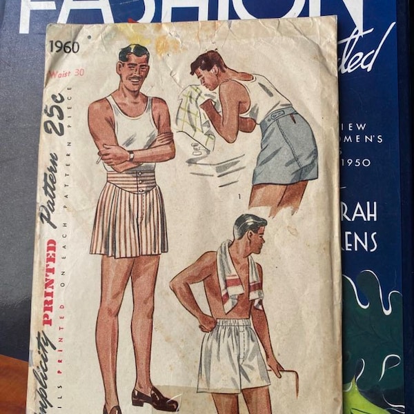 Vintage Vogue 9740 1950s Sewing Pattern, Mens Trousers Waist: 38 - Etsy
