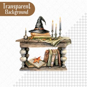 Watercolor Magic School Clipart Bundle, Fantasy Witchcraft Cottagecore ...