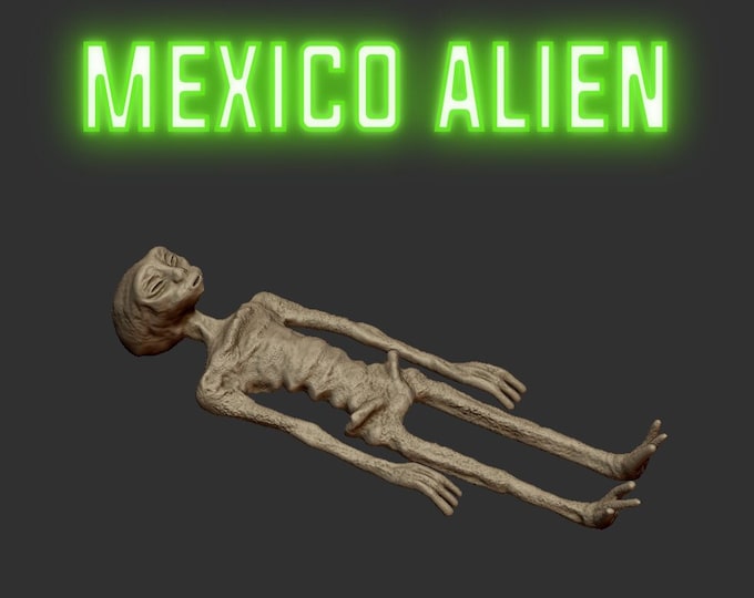 Mexico Alien 3D Print Model - Etsy