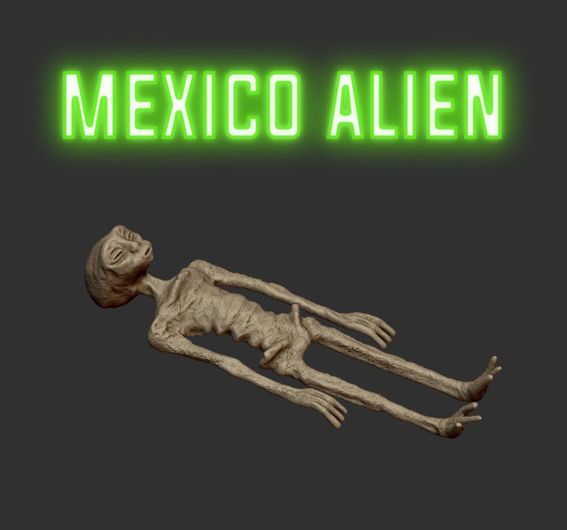 Mexico Alien 3D Print Model - Etsy
