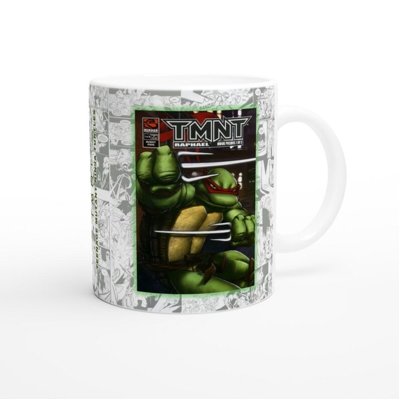 Teenage Mutant Ninja Turtles Raphael Comic Book Collage Ceramic Mug - Etsy