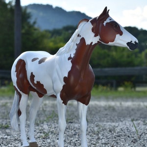 Custom Model of YOUR Horse on 'ideal QH' Standing Model |-| OOAK Breyer ...