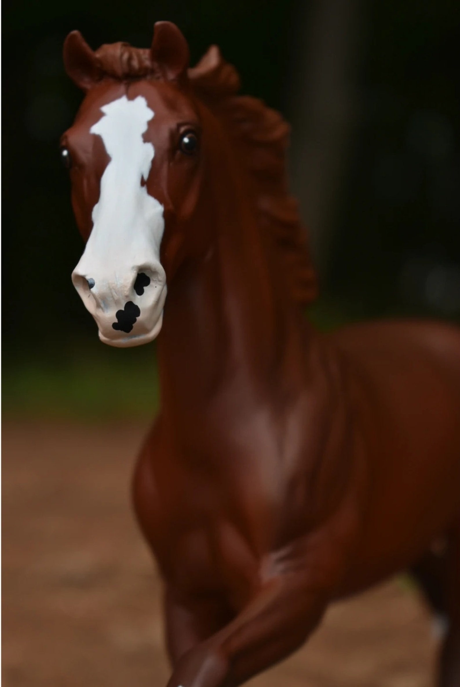 OOAK Custom Model Horse 'flash' Cantering Model |-| Custom Breyer to ...