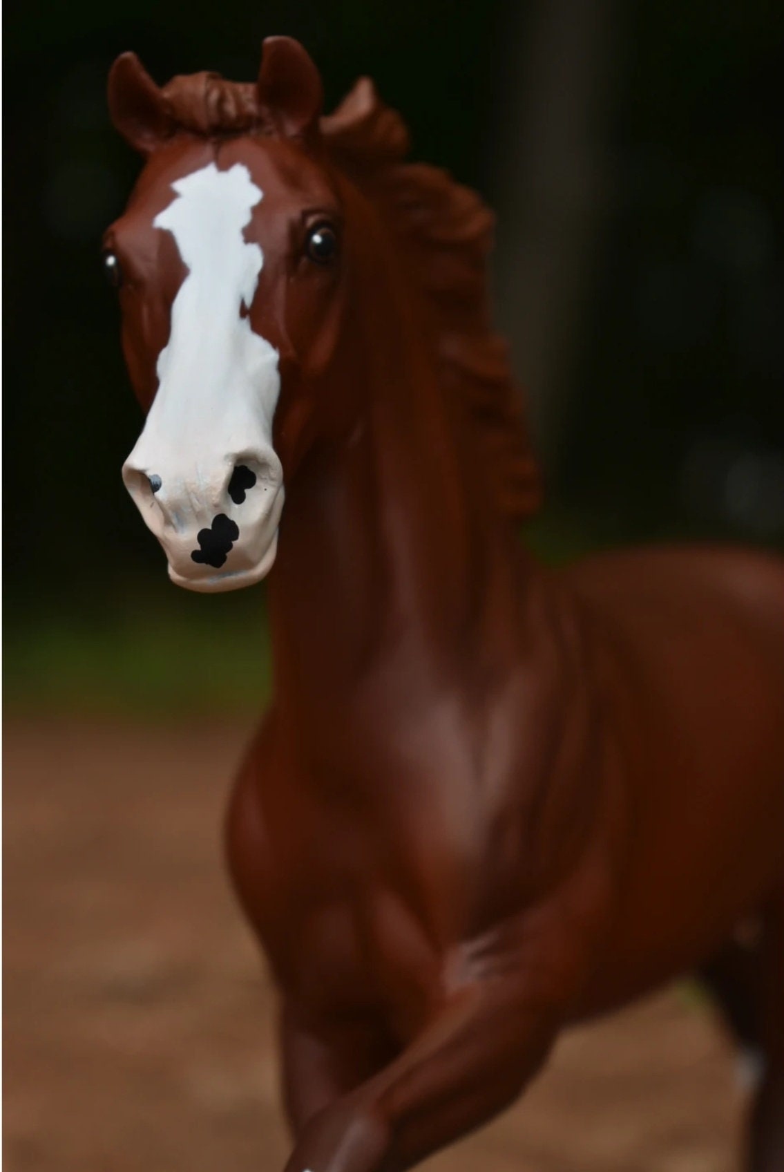 OOAK Custom Model Horse 'flash' Cantering Model |-| Custom Breyer to ...