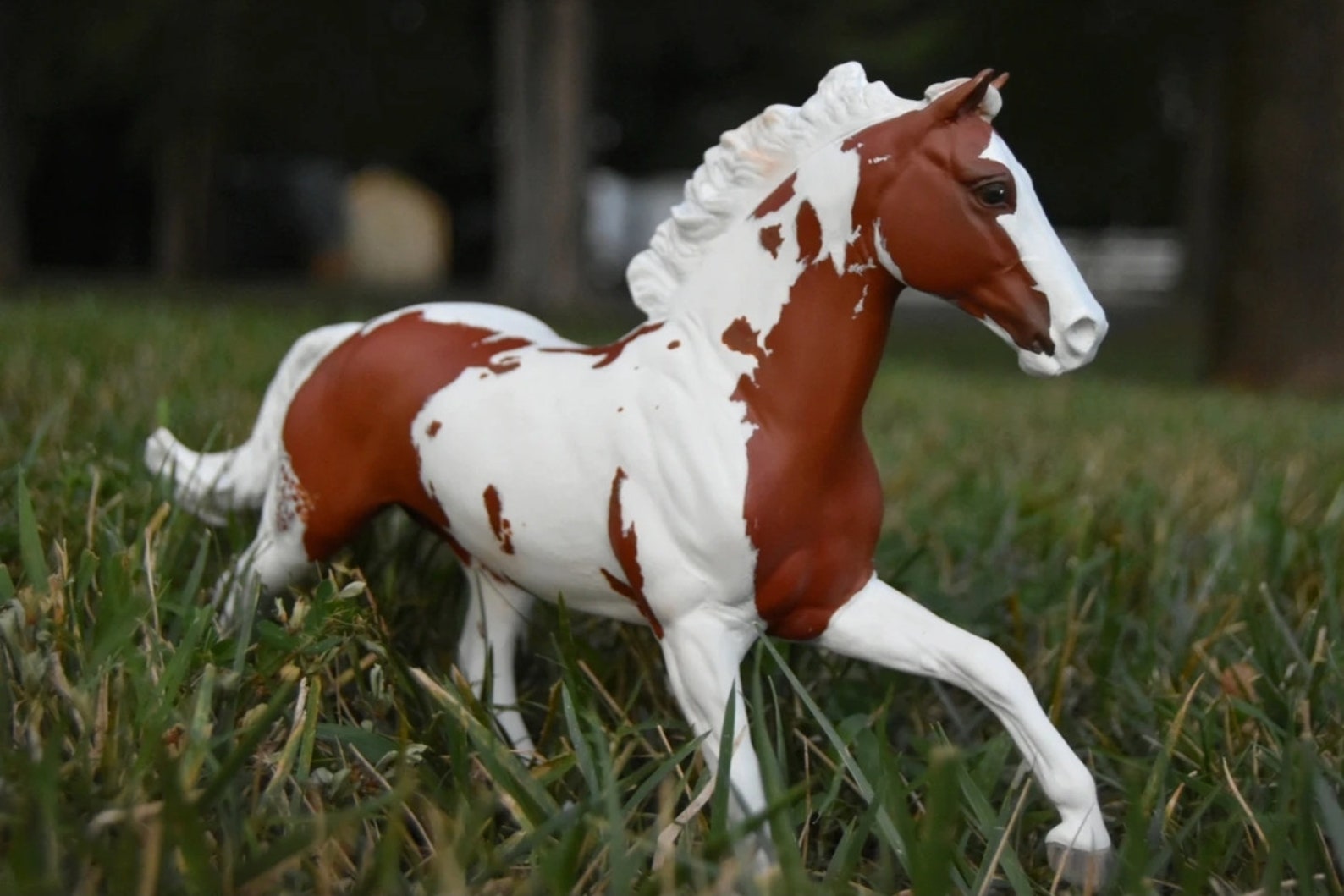 OOAK Custom Model Horse 'flash' Cantering Model |-| Custom Breyer to ...