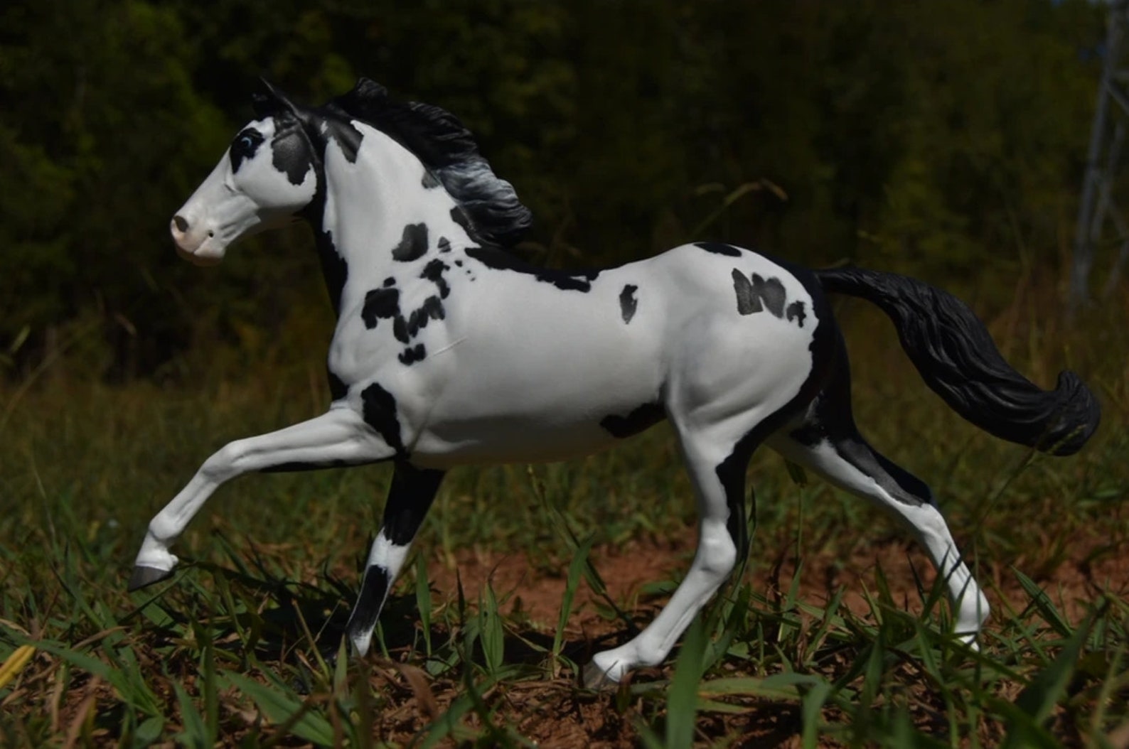 OOAK Custom Model Horse 'flash' Cantering Model |-| Custom Breyer to ...