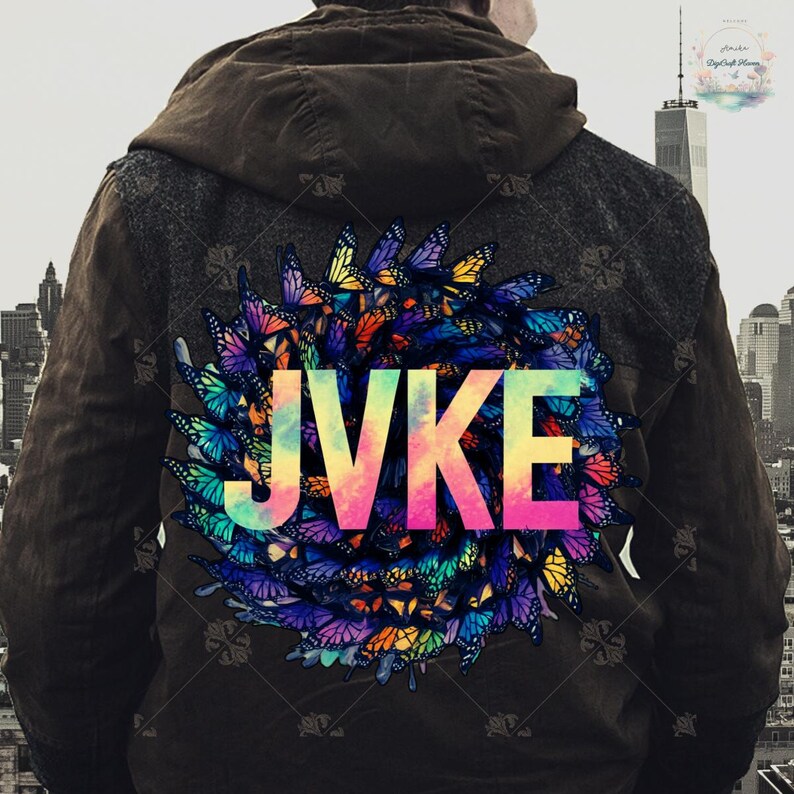 JVKE Golden Hour Butterfly Around Heart, JVKE Butterfly Png - Etsy