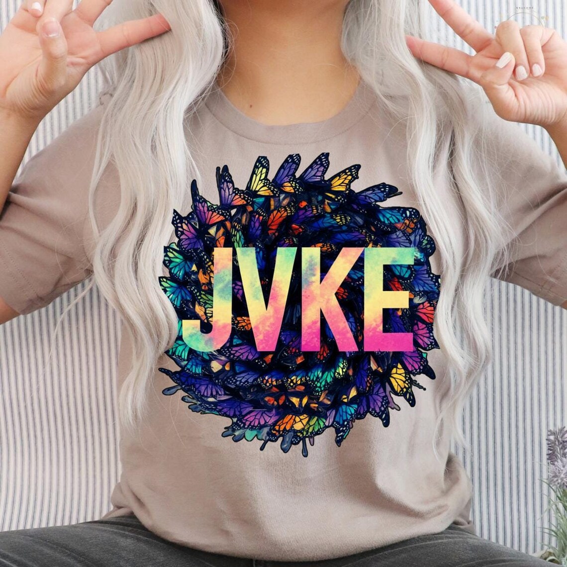 JVKE Golden Hour Butterfly Around Heart, JVKE Butterfly Png - Etsy