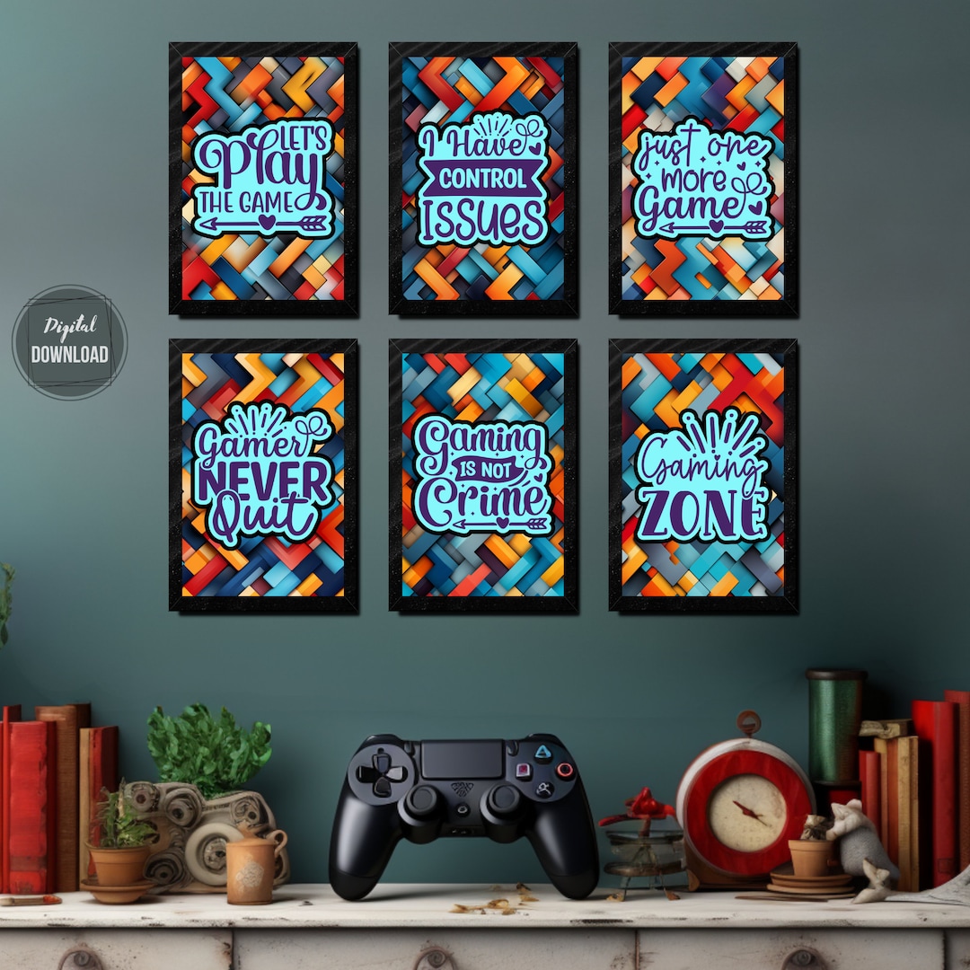 Funny Gaming Room Quotes Phrase Word Art Cool Gaming Quote - Etsy UK