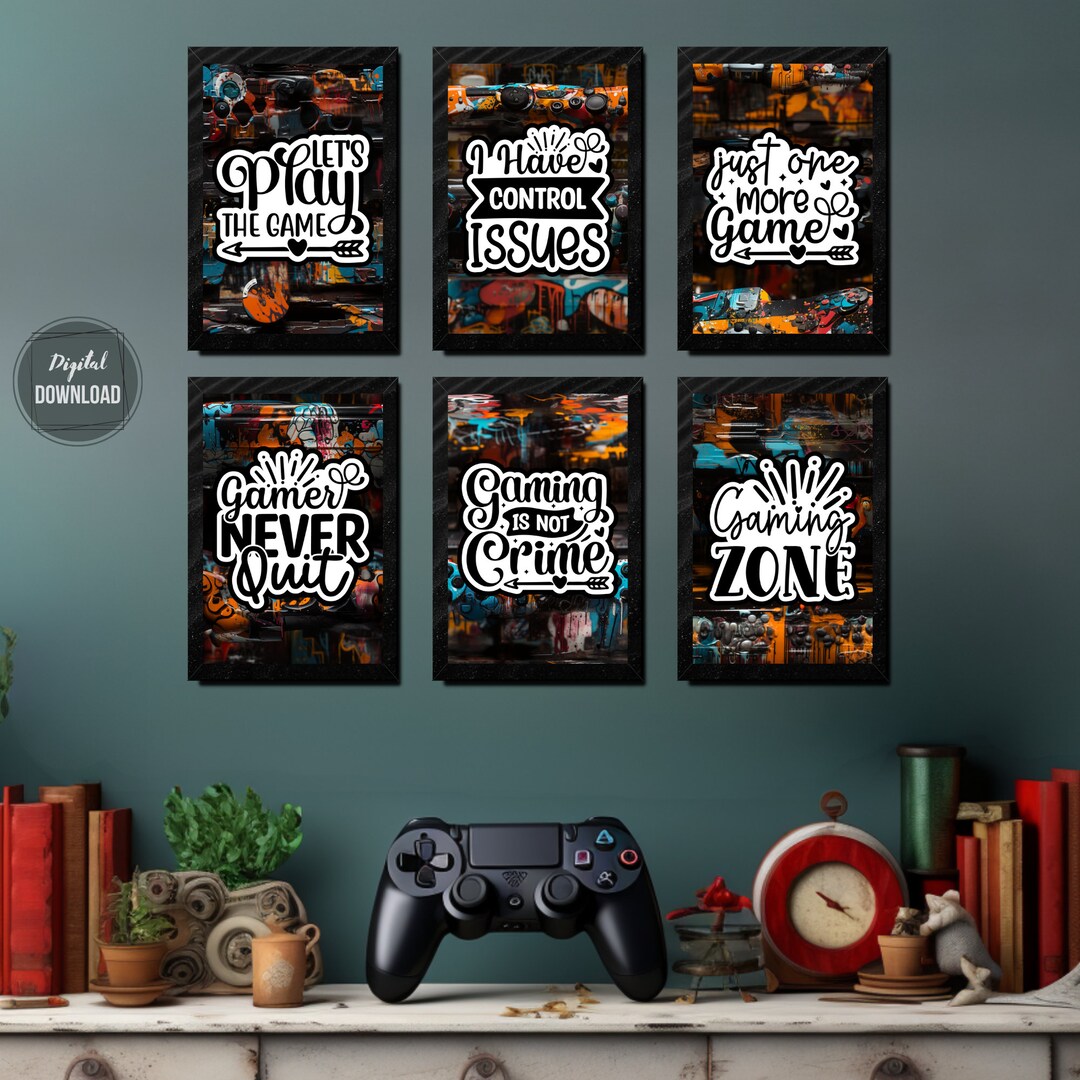 Gaming Room Quotes Phrase Word Art Gaming Quote Art Print - Etsy UK