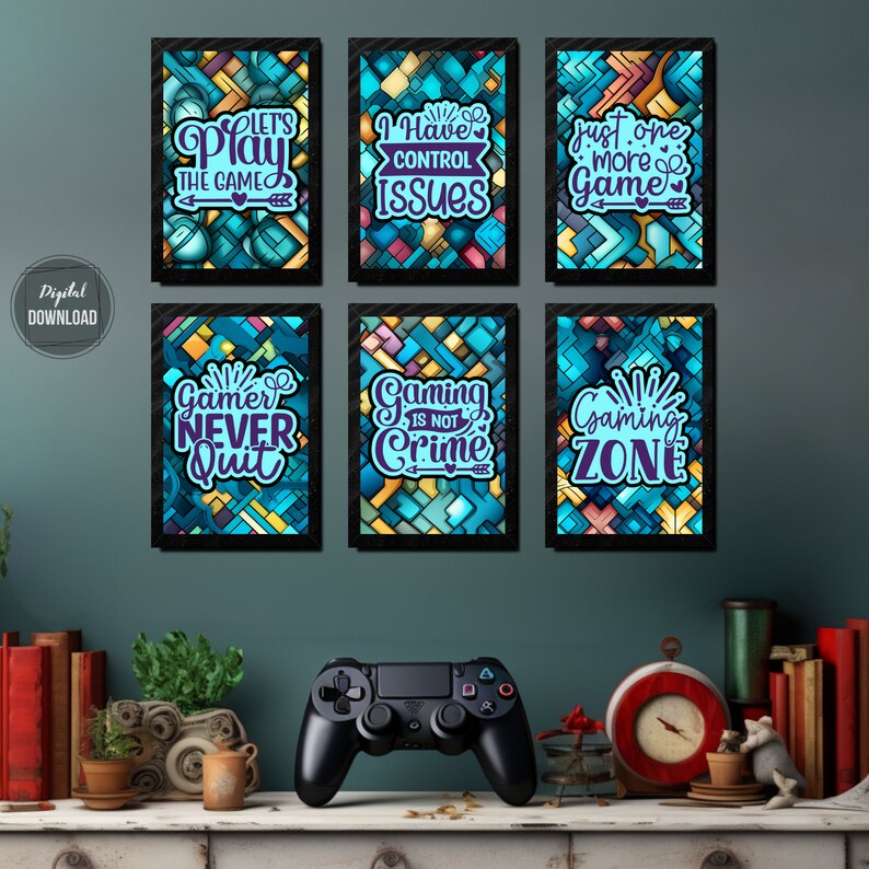 Funny Gaming Room Quotes Phrase Word Art Cool Gaming Quote - Etsy