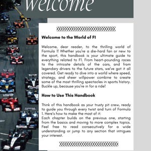 Formula 1 Fan Handbook: F1 Tips & Trivia (digital E-book) - Etsy