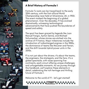 Formula 1 Fan Handbook: F1 Tips & Trivia (digital E-book) - Etsy