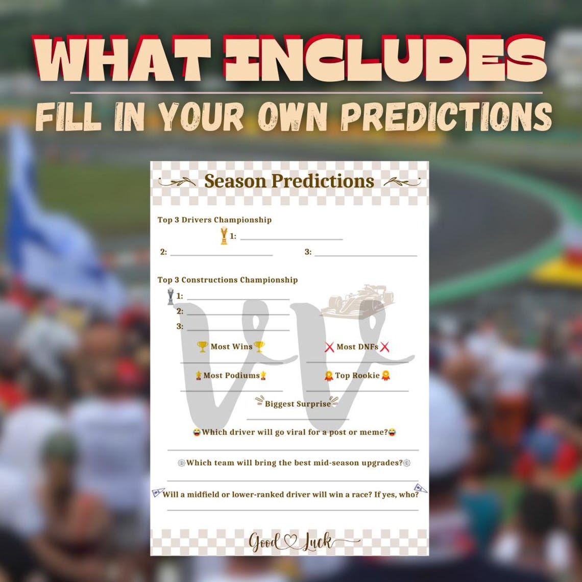 2025 Formula 1 Digital Tracker/journal - Organize Your Racing Passion ...